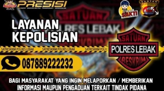 Polres Lebak Buka Layanan Pengaduan Bagi Masyarakat, Ini Nomornya ...