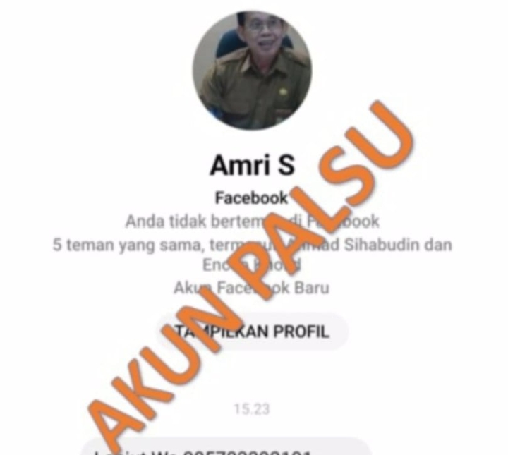 Awas! Akun Facebook Palsu Kepala BKPSDM Pandeglang Mengincar Mangsa ... Awas! Akun Facebook Palsu Kepala BKPSDM Pandeglang Mengincar Mangsa ...