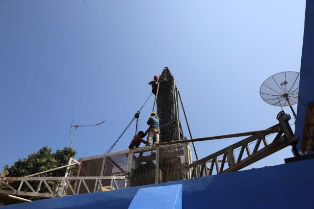 Danrem 063/MY dan Telkomsel Dirikan Tower Combat BTS di Kasepuhan ...